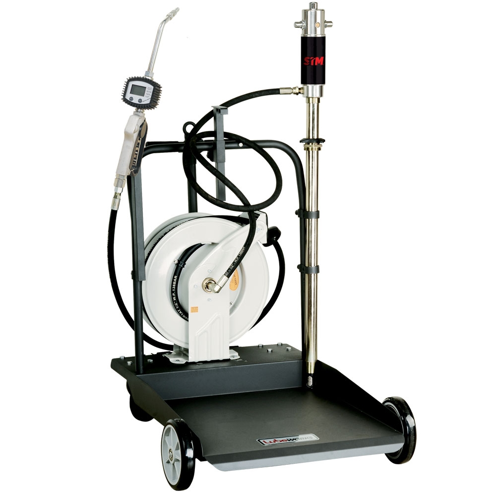 5:1 205L Air Operated Portable Oil Transfer Kit + Hose Reel - Prodepot