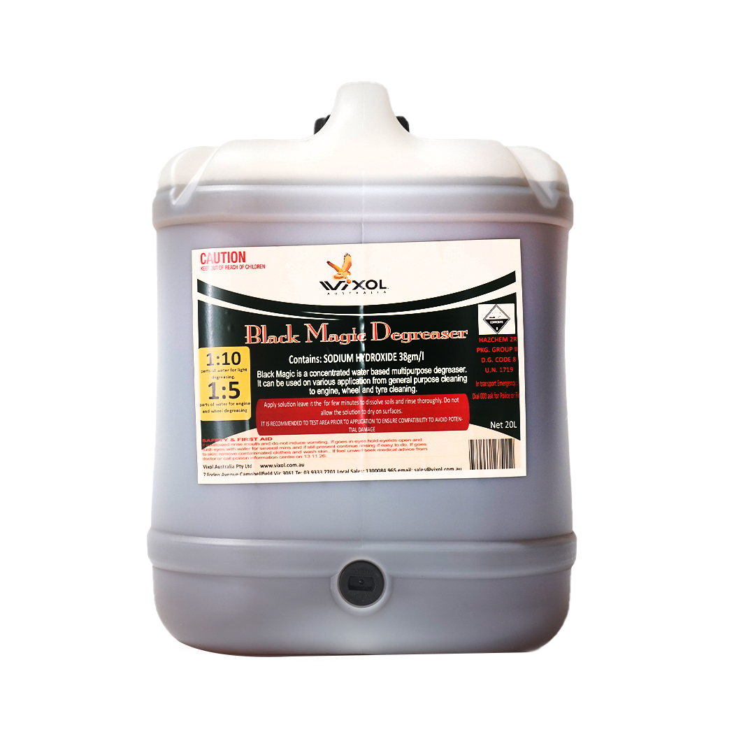 Black Magic Contains SODIUM HYDROXIDE 38gm/l-20L - Prodepot
