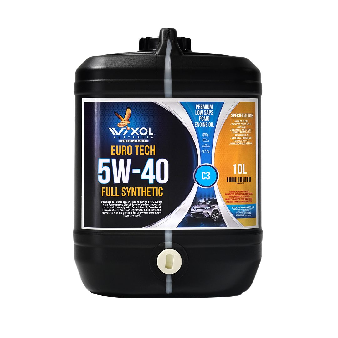 VIXOL EURO TECH 5W-40 C3 FULL SYNTHETIC ENGINE OIL -10L - Prodepot